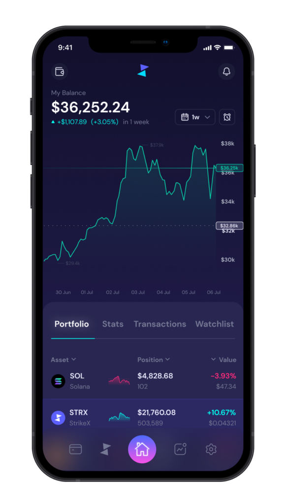StrikeX DeFi Crypto Wallet - TradeStrike