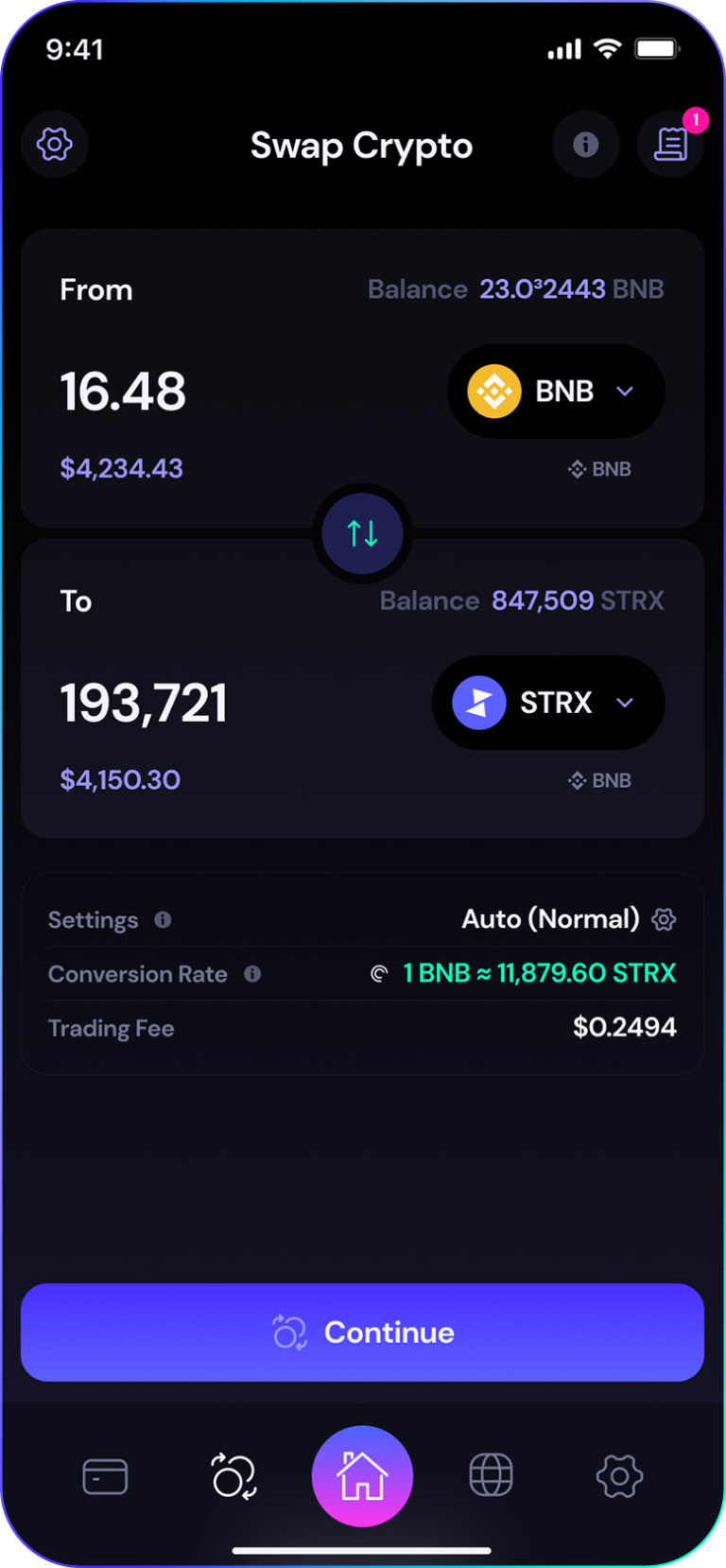 StrikeX DeFi Crypto Wallet - TradeStrike